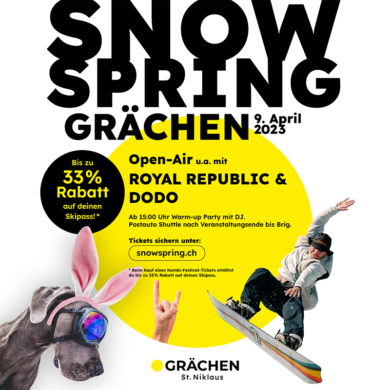 Snowspring Open-Air Grächen feiert Premiere | Artistpool ...