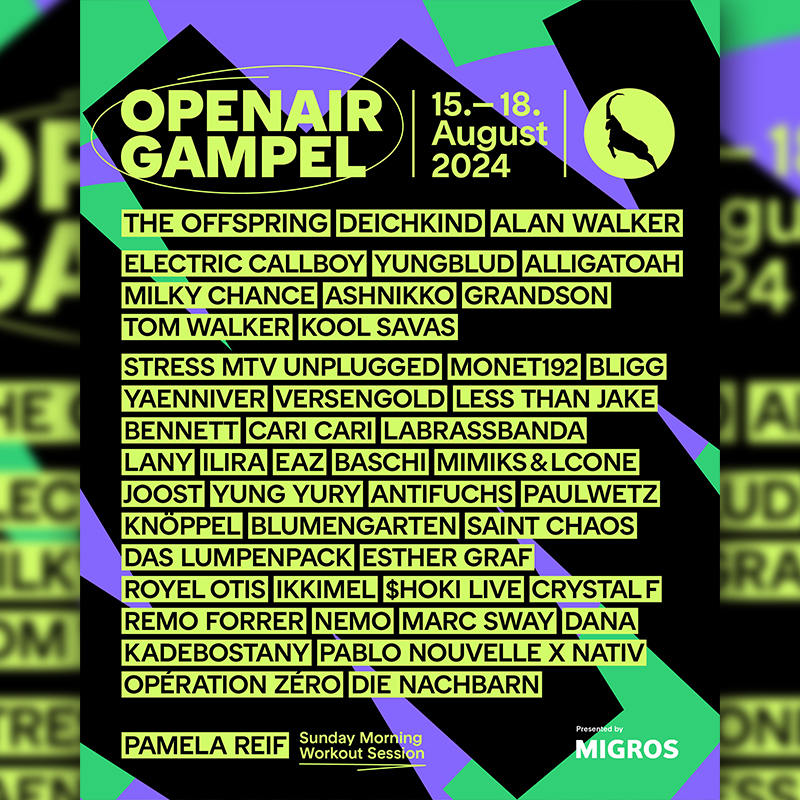 Openair Gampel 2024: Tolles Lineup mit lauter Highlights | Artistpool - Künstleragentur ...